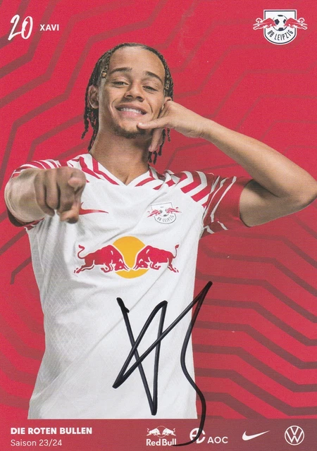 XAVI SIMONS AUTOGRAPH CARD 2023/24 RB LEIPZIG 2023/2024 NEW 23/24 ...