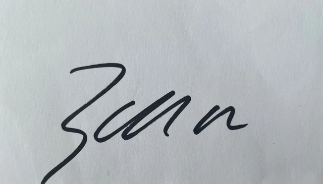 HAND SIGNED WHITE card of MICHAEL BALLACK, CHELSEA FC, FOOTBALL ...