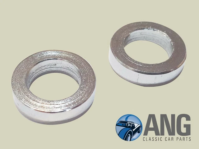 MGA, MGB, MGB-GT, MIDGET, SPRITE ROCKER COVER NUT CHROME SPACER x 2 ...