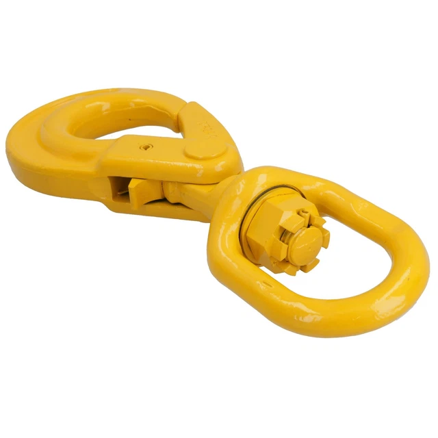 LIFTING SWIVEL EYE Locking Auto Lock Sling Chain Hook 5.30 Ton for 13mm ...