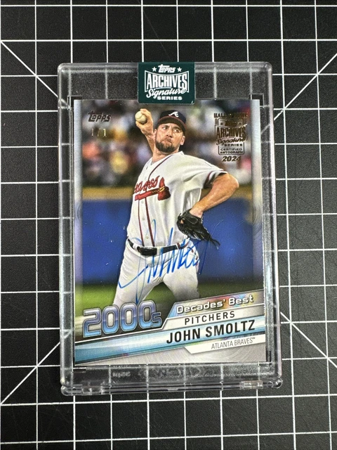 2024 TOPPS ARCHIVES SIGNATURE SERIES John Smoltz AUTO EMBALLÉE 1/1 ...