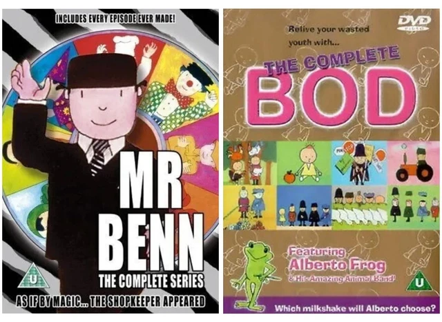 MR BENN COMPLETE Series and The Complete Bod - 1970s Cartoons - DVD £24 ...