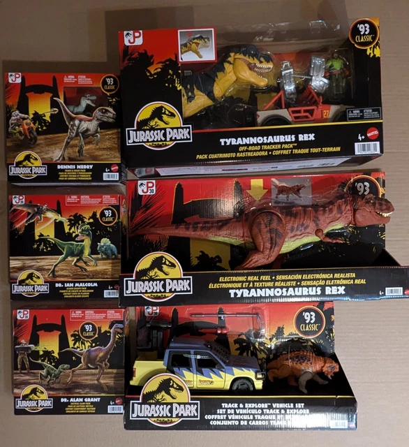 JURASSIC PARK '93 Classic Complete Set Tyrannosaurus Rex Dennis Nedry ...