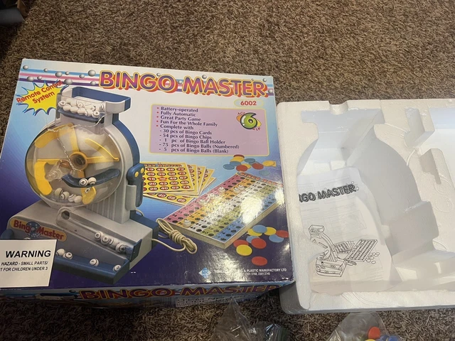 BINGO MASTER VINTAGE Electronic Automatic Remote Controlled Ball ...