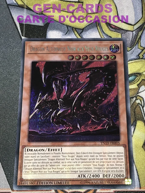 CARTE YU GI Oh DRAGON ALTERNATIF NOIR AUX YEUX ROUGES TN19-FR005 EUR 4,00 - PicClick FR