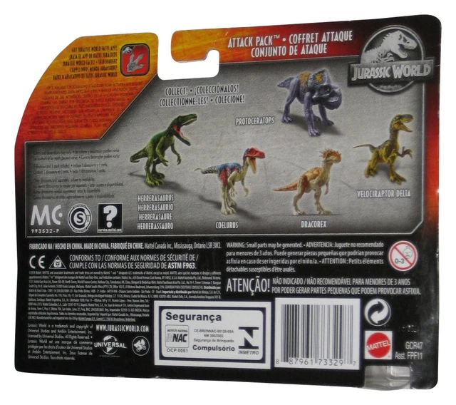 JURASSIC WORLD DINO Rivals Coelurus Figura de Dinosaurio Mattel 2018 ...