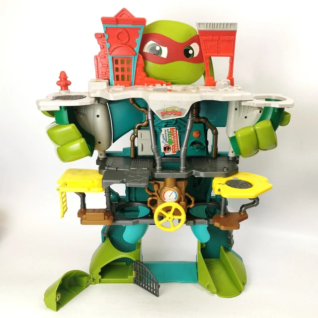 PLAYSKOOL TMNT TURTLES Half Shell Heroes HQ Headquarters Sewer Lair ...