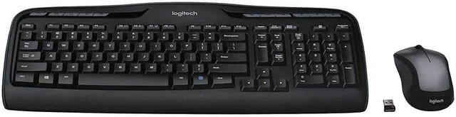 LOGITECH MK335 WIRELESS Keyboard and Mouse Combo - Black/Silver (920 ...