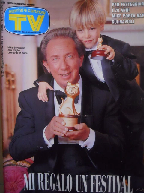TV SORRISI E Canzoni n 23 1994 Anna Galiena Mara Venier Mike Bongiorno ...