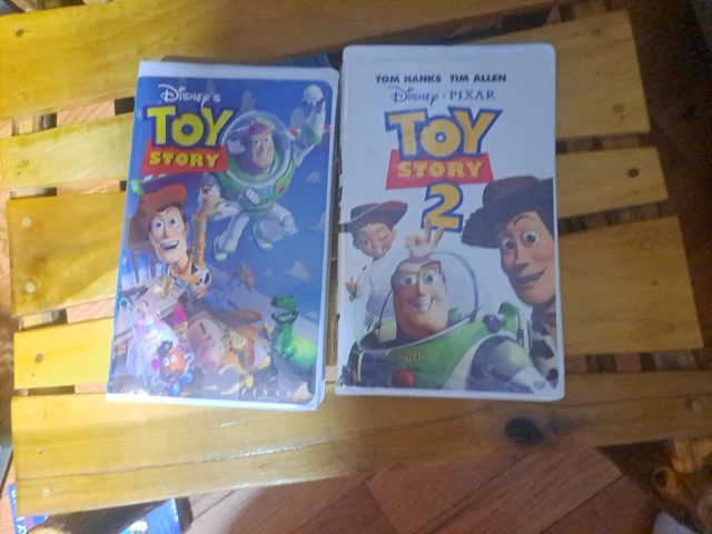 DISNEY PIXAR TOY Story 1 VHS 1996 and Toy Story 2 1999 Bundle Clamshell ...