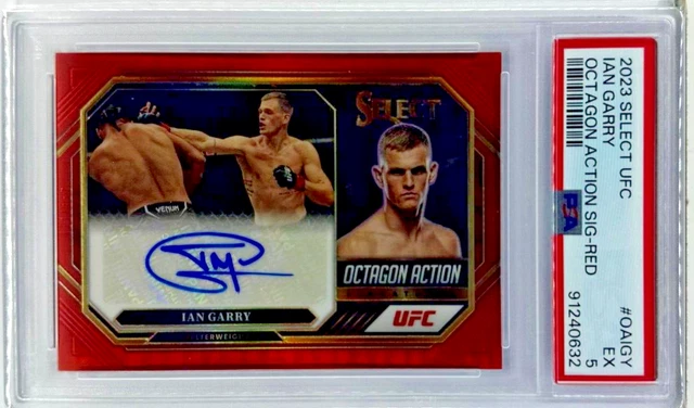 2023 SELECT UFC IAN GARRY Octagon Action Signature Auto PSA 5 Red /99 ...