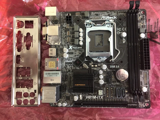 ASROCK H81M-ITX SOCKET LGA 1150 ITX Motherboard £40.00 - PicClick UK
