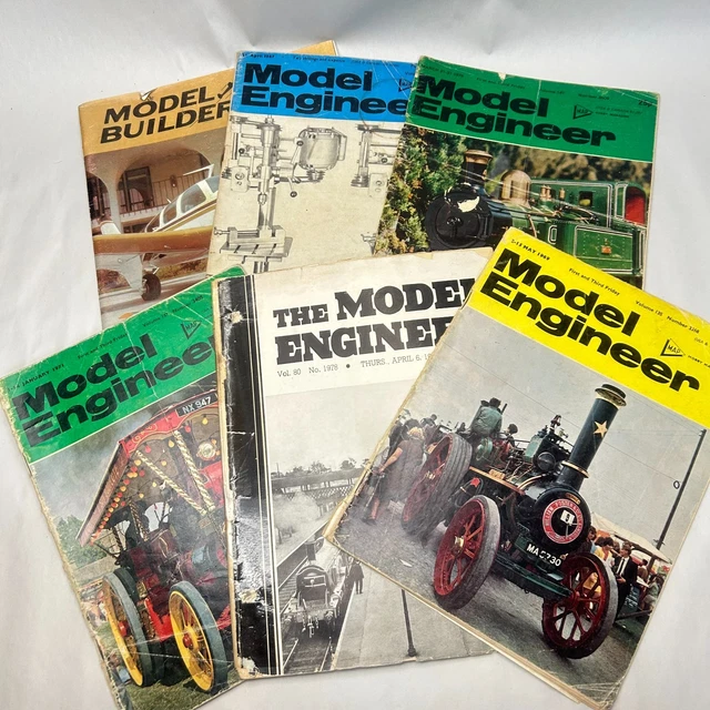 5 X MODEL Engineer Magazines 60s-70s & 1939 + Model Builder 1975 ...