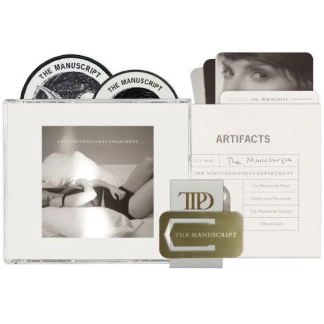 TAYLOR SWIFT TTPD CollectorS Edition Deluxe Vinyl Record With Ring ...