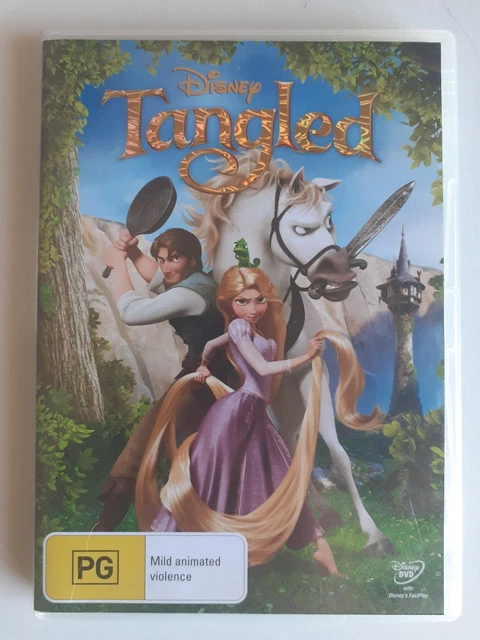 DVD DISNEYS TANGLED, Fun Animated Rapunzel Movie, Region 4, Great ...