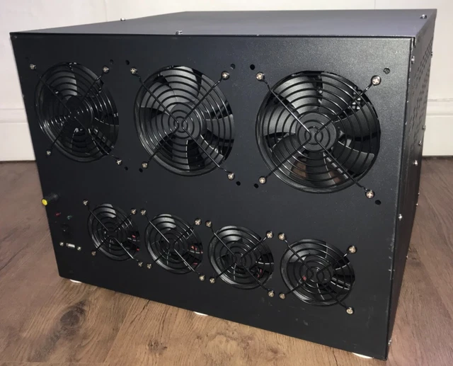 Custom Built Serverworkstationpc Case 4x Gpu Full Pci E X16 Riser 1222