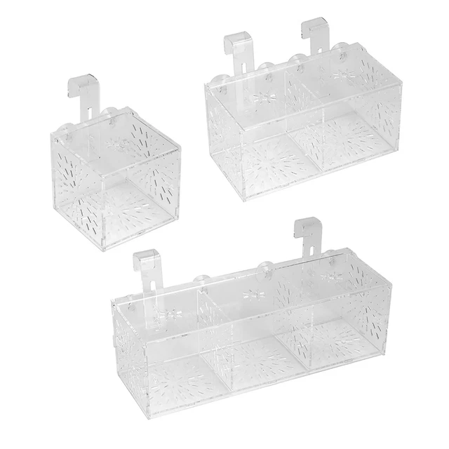 ACRYLIC FISHTANK BREEDING Isolation Box Aquarium Hatchery Incubator ...