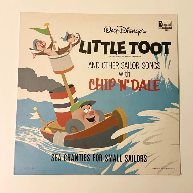 VINTAGE 1962 DISNEYS Little Toot Chip N Dale LP Vinyl Record Album $21. ...