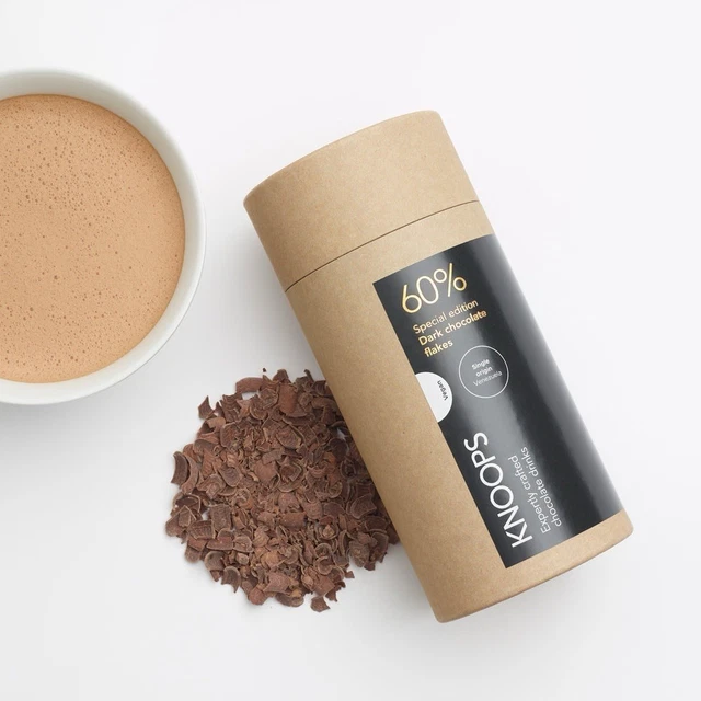 KNOOPS - 60% Dark hot chocolate flakes Venezuela -New But Short Date ...