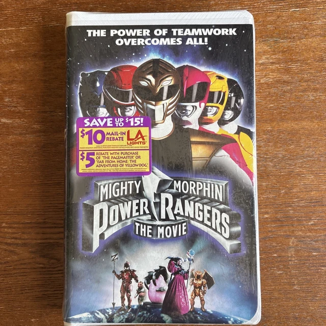 MIGHTY MORPHIN POWER Rangers The Movie VHS 1995 Sealed Promo Sticker ...