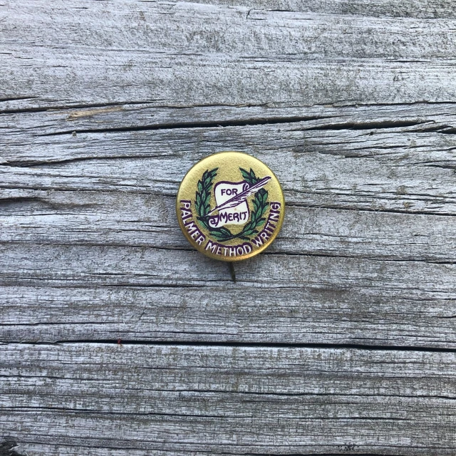 RARE VINTAGE PALMER Method Writing Merit Award First 60 Drills Pin ...