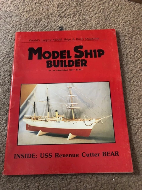 MARCH/APRIL 1987 MODEL SHIP BUILDER boat model magazine $12.00 - PicClick
