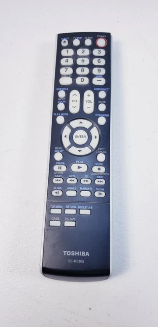 ORIGINAL TOSHIBA REMOTE Control SE-R0109 For Toshiba TV DVD Combo TV ...