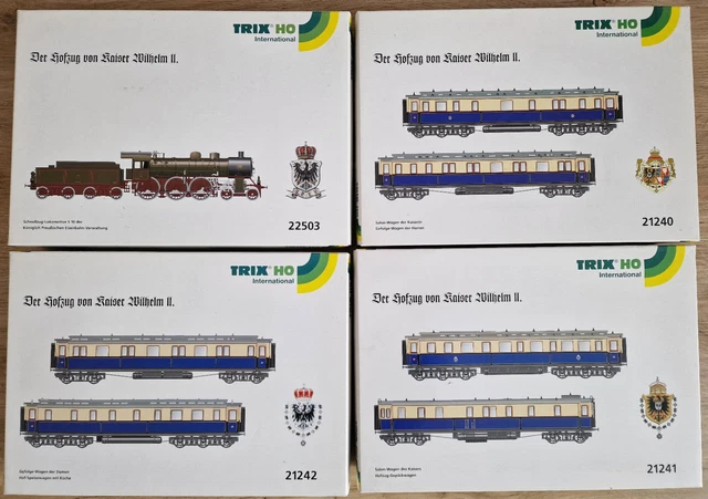 TRIX HOFZUG VON Kaiser Wilhelm II Set: Lok + Wagons, 21240, 21241 ...