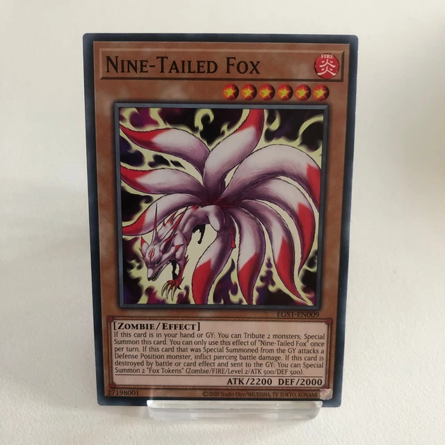 EGS1-EN009 NINE-TAILED FOX | 1st Edition Common | YuGiOh TCG Card ...