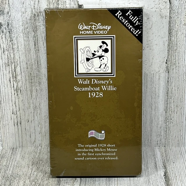 WALT DISNEY’S VHS Steamboat Willie 1928 Fully Restored 1928 Version New ...