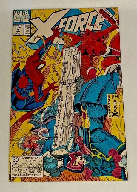 X-FORCE #4 NOVEMBRE 1991 3a apparizione di Deadpool feat Spiderman ...
