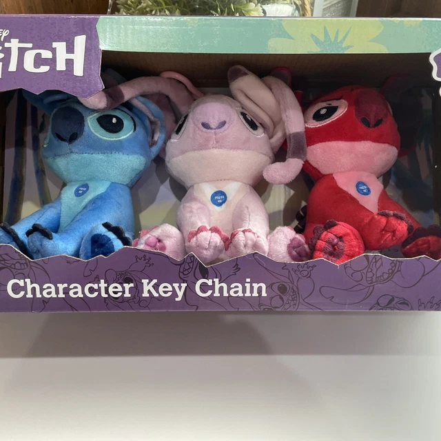 DISNEY STITCH ANGEL and Leroy Character Key Chains x 3 NIB £15.00 ...