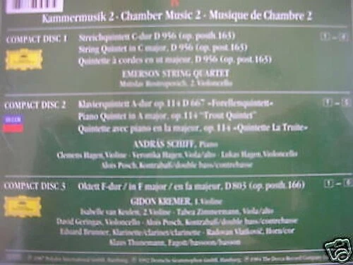 SCHUBERT EDIT 4 Andras Schiff Gidon Kremmer Emerson Str EUR 31,99 ...