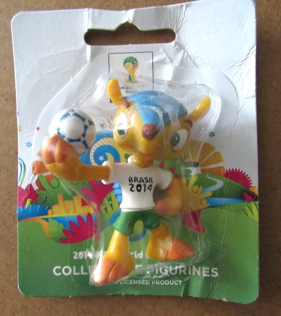 ORIGINAL 2014 FIFA World Cup Brazil Mascot Fuleco Figure #1 Ball In ...