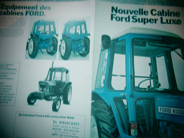 PROSPECTUS CABINE TRACTEURS ford EUR 5,00 - PicClick FR