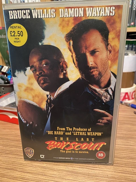 THE LAST BOY Scout Warner VHS Big Box Ex Rental Bruce Willis Damon ...