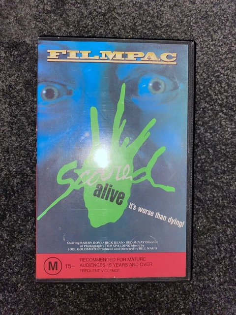 RARE VHS &SCARED ALIVE" 80s Horror Slasher Filmpac 1989 $80.00 ...
