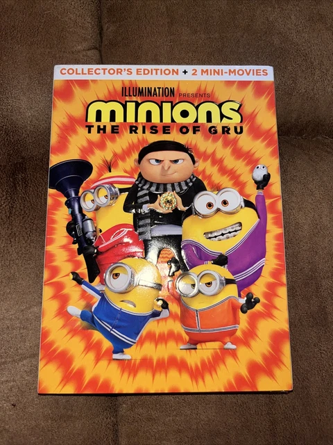 MINIONS THE RISE of Gru DVD Steve Carell Collector’s Edition 2 Mini ...