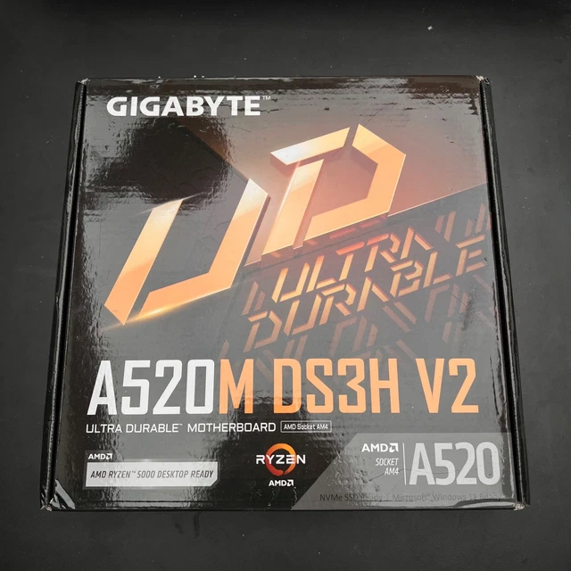 GIGABYTE A520M DS3H V2 mATX Motherboard AMD AM4 Micro ATX Ryzen 5000 ...