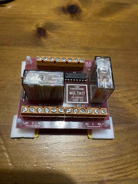 FIRE ALARM 24V, two relays with relay dual contacts, mounting pads. £2. ...