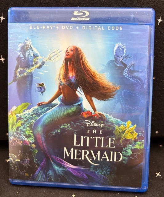 BLU-RAY DVD DIGITAL Code Disney "The Little Mermaid" PG 2023 Live ...