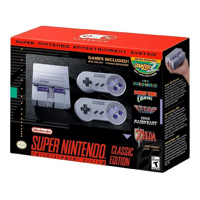 16-BIT SUPER NINTENDO Mini SNES Console (With 21 Built-In Games ...