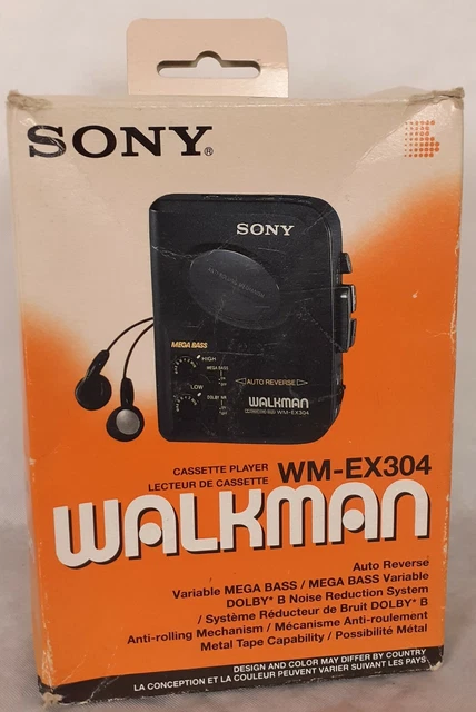 SONY WALKMAN VINTAGE Cassette Player WM-EX304 + OVP + Original ...