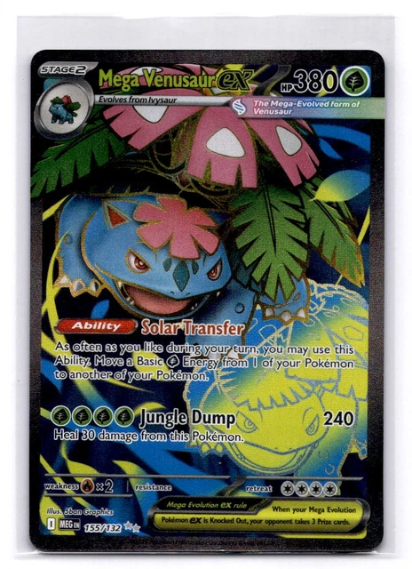 MEGA VENUSAUR EX - Ultra Rare ME01: Mega Evolution 155/132 LP-NM £14.53 ...