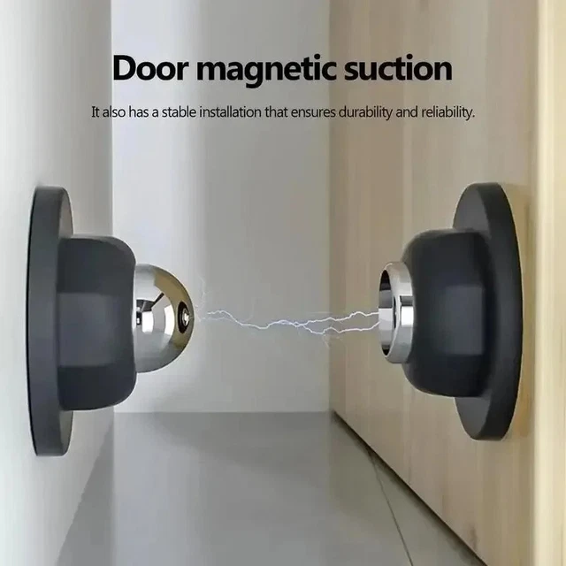 UNIVERSAL MAGNETIC DOOR Stop Holder Catch Stops Anti Collision Door ...