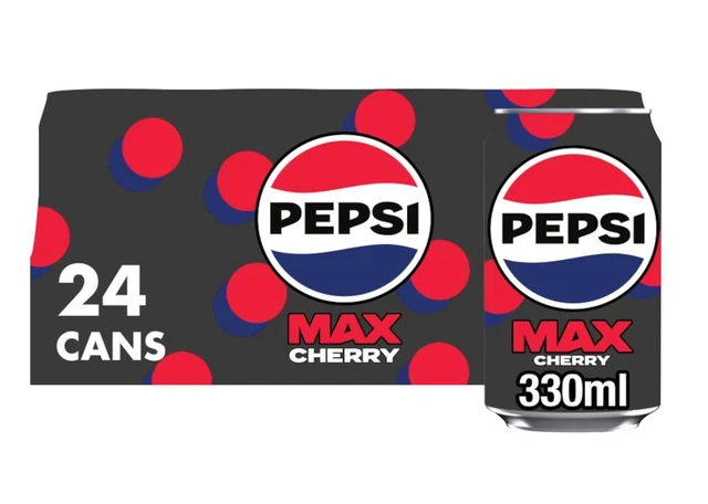 PEPSI MAX CHERRY No Sugar Cola Cans 24 x 330ml £9.26 - PicClick UK