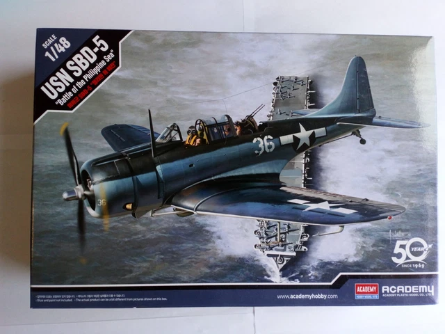 ACADEMY 1/48 USN SBD-5 "Battle of the Philippine Sea" Dauntless dive ...