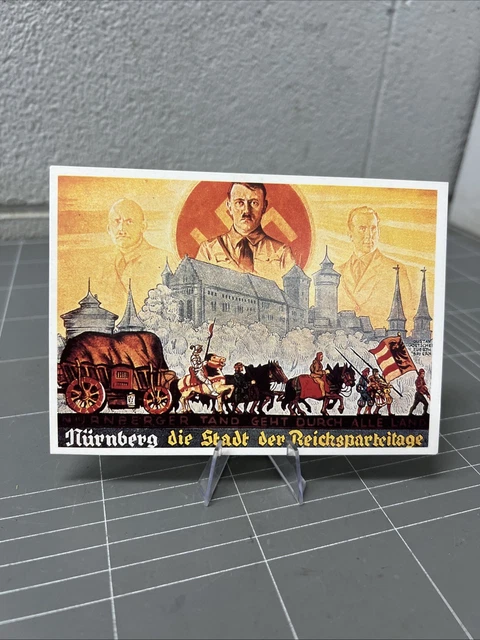 VINTAGE WW2 REPRODUCTION Postcard Adolf Hitler Nazi Germany War $4.99 ...