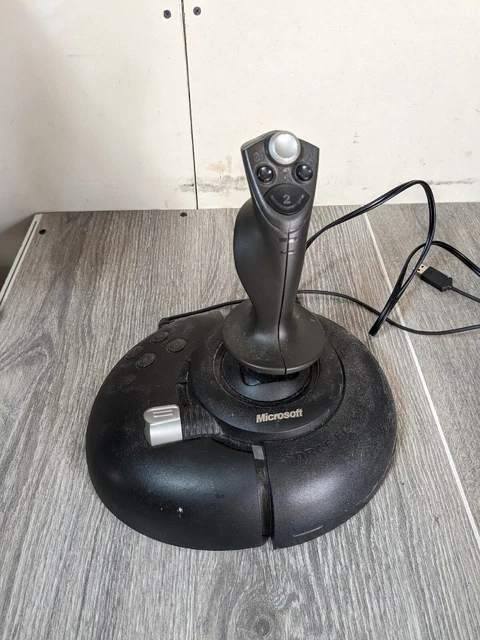 MICROSOFT SIDEWINDER FORCE Feedback 2 USB Joystick Controller X05-63776 ...