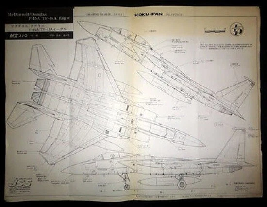 MODELLISMO AEREO MCDONELL/DOUGLAS F-15/TF-15A Eagle Disegno Costruttivo ...